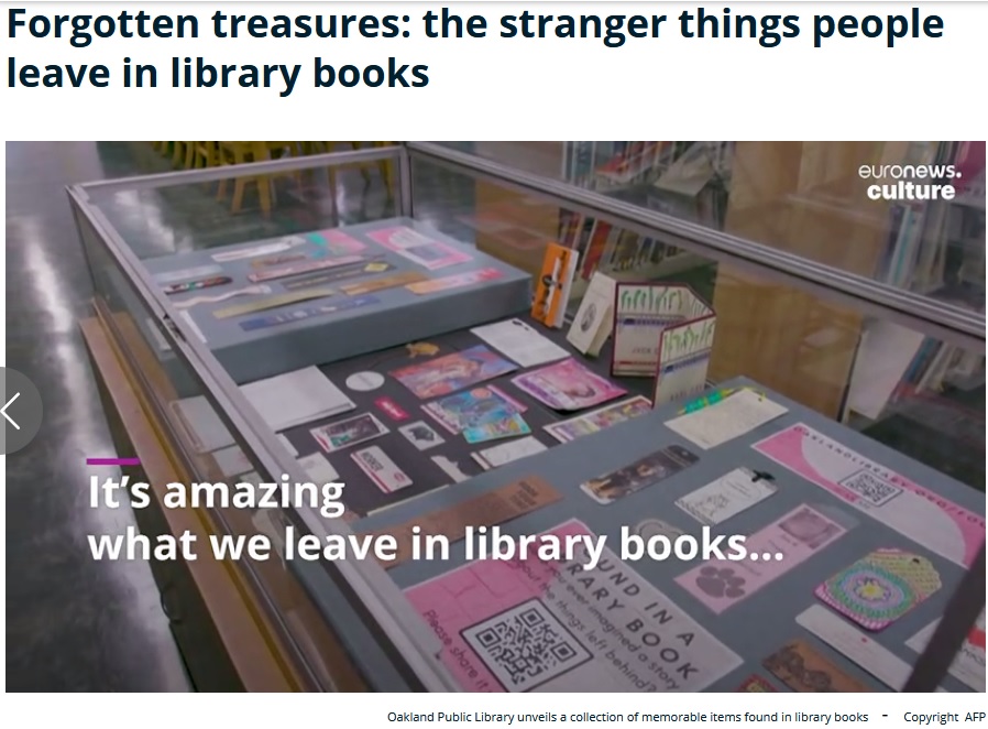 Stuff People Leave in Library Books – Razor's Edge…Cutting edge media ...